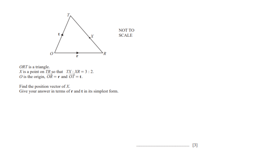 Vectors Past Paper Questions For Igcse Cambridge 0580